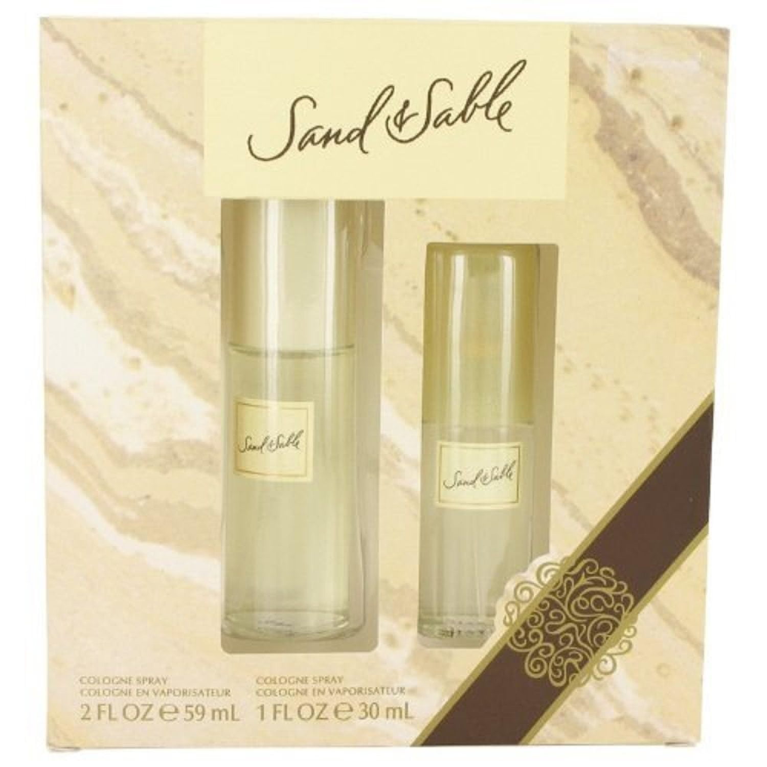 Sand and Sable 2 Piece Gift Set (2 Ounce Plus 1 Ounce Cologne Spray ...