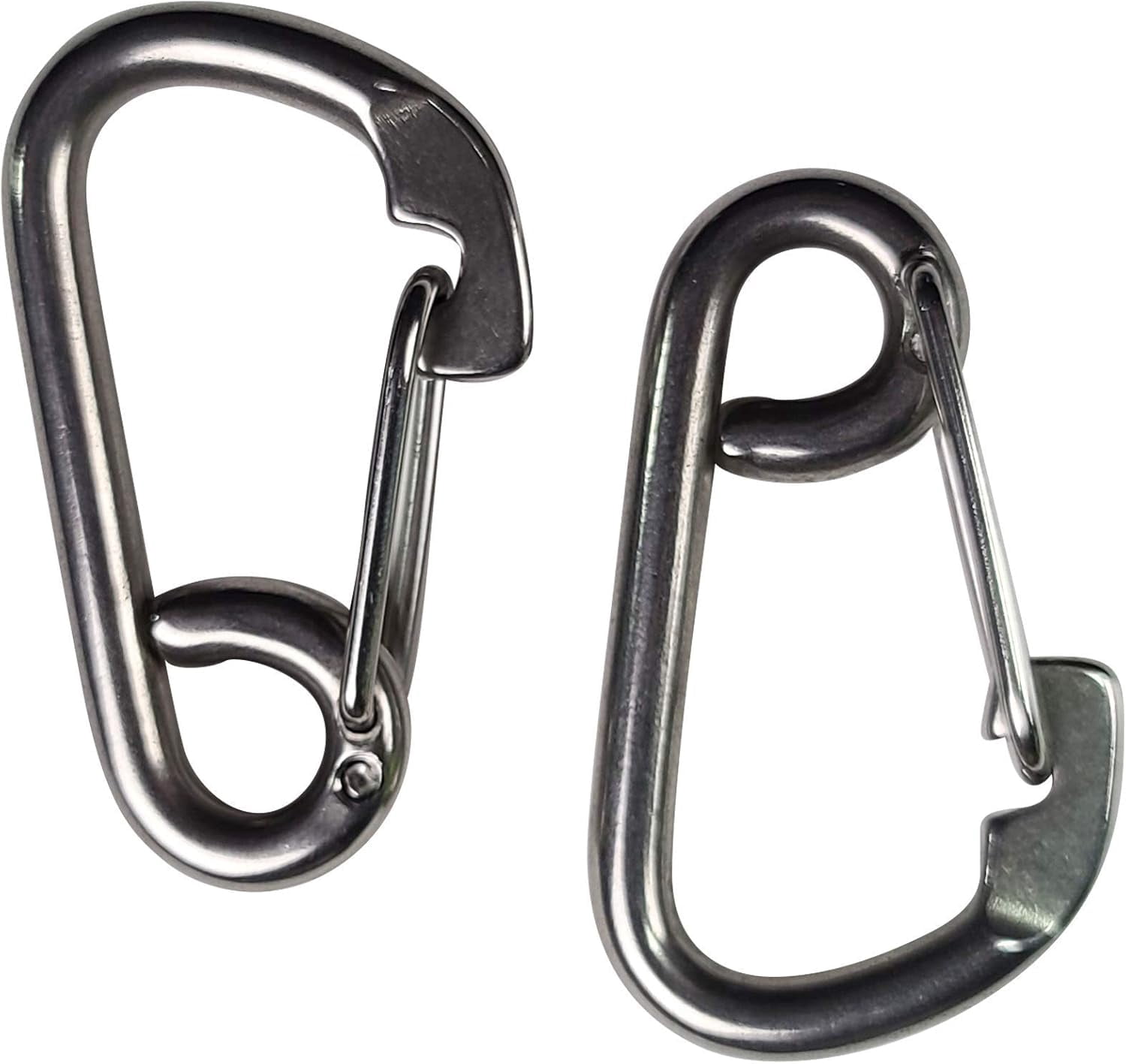 2PK SandShark Carabiner Clips 5/16" (8mm) - Stainless Steel Clip for ...