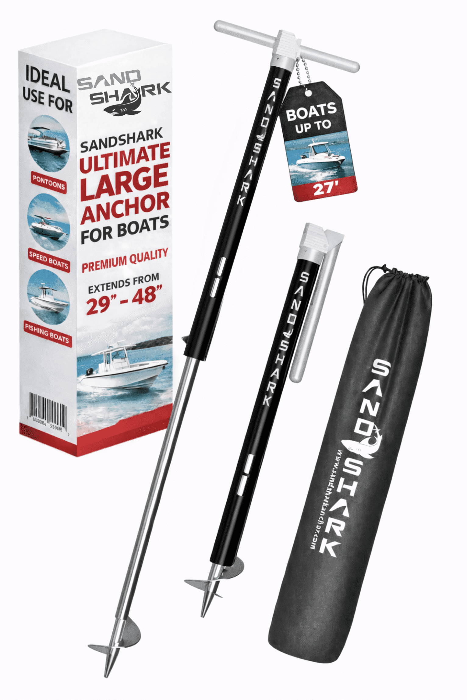 SandShark Ultimate Large 2.0, Marine Jet Ski Aluminum and Stainless ...