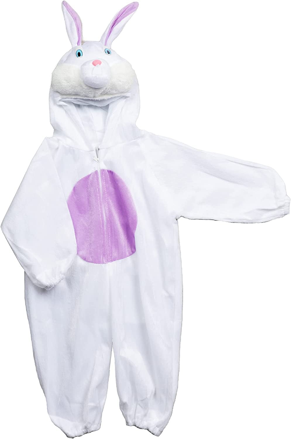 SandT Collection Bunny Rabbit Costume with Bunny Ears Toddler Jumpsuit ...