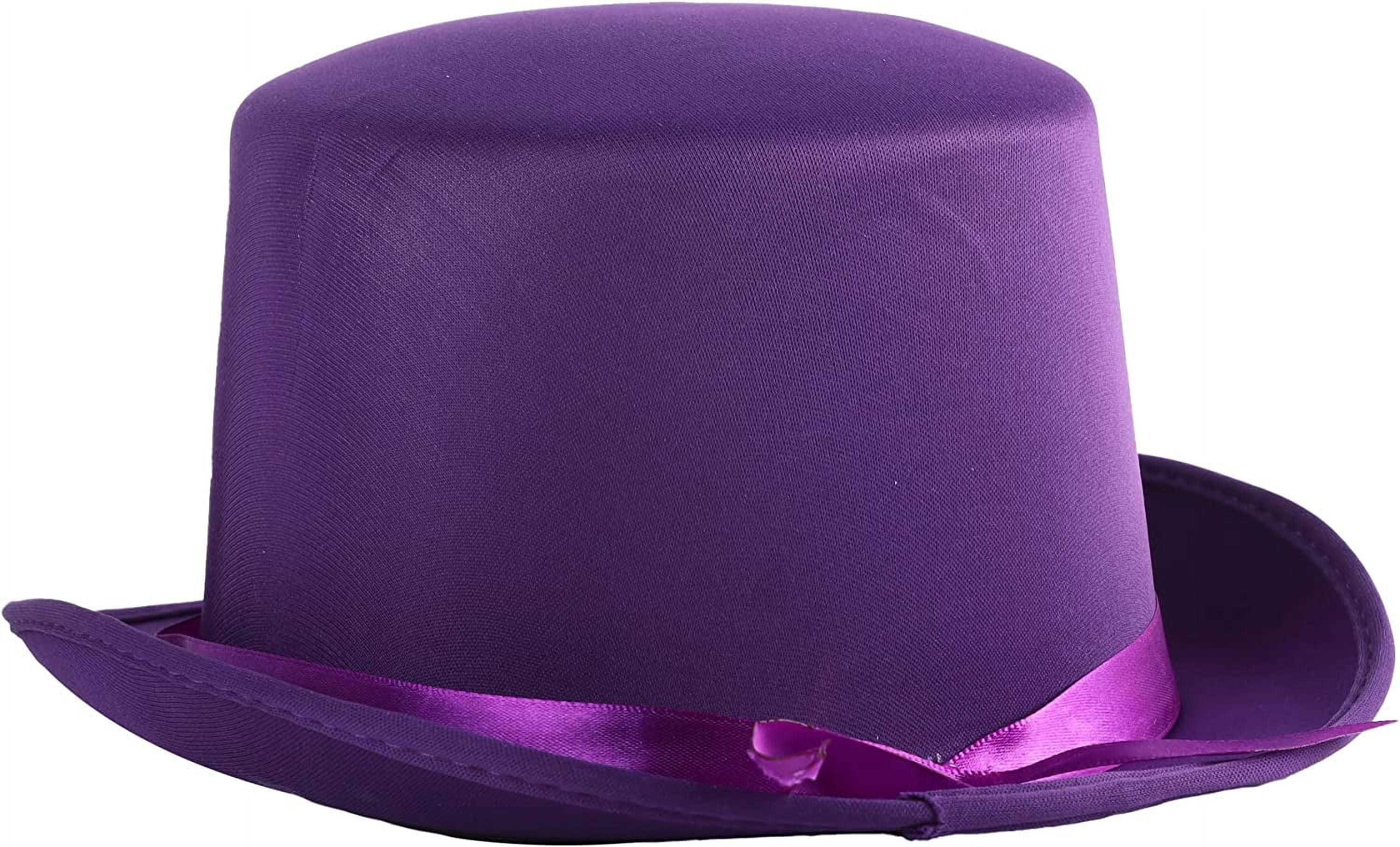 SandT Collection High Top Hat Costume for Men Women and Teens Purple ...