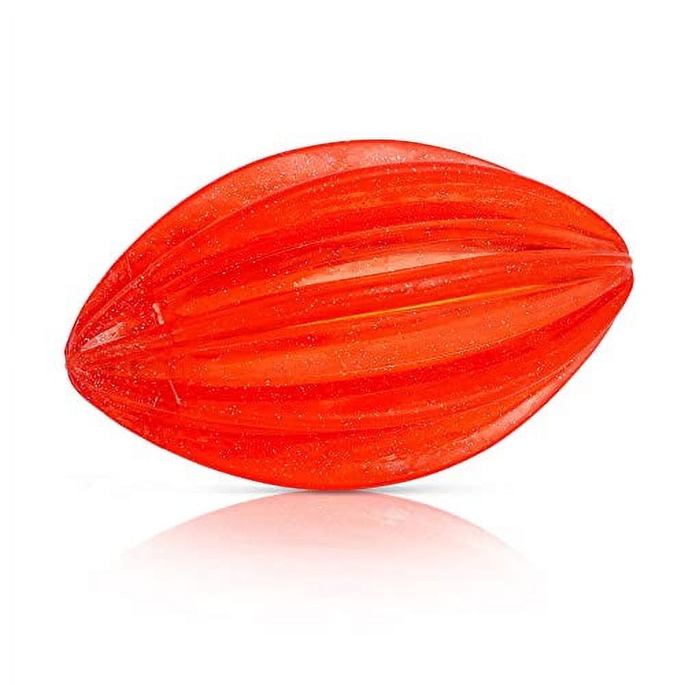 SandT Collection Led up Foot Ball-6 inch Glittery Red Plastic Football ...