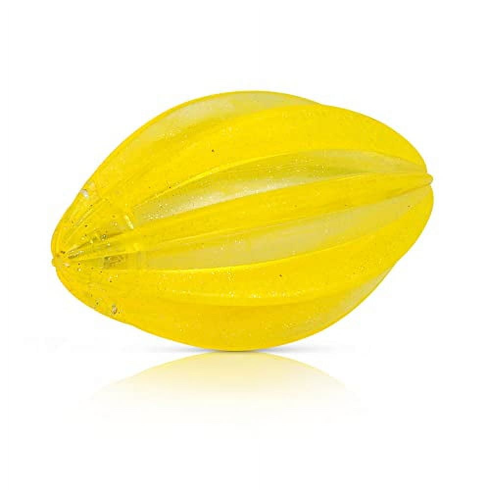 SandT Collection Led up Foot Ball - 6 Inch Glittery Yellow Plastic ...