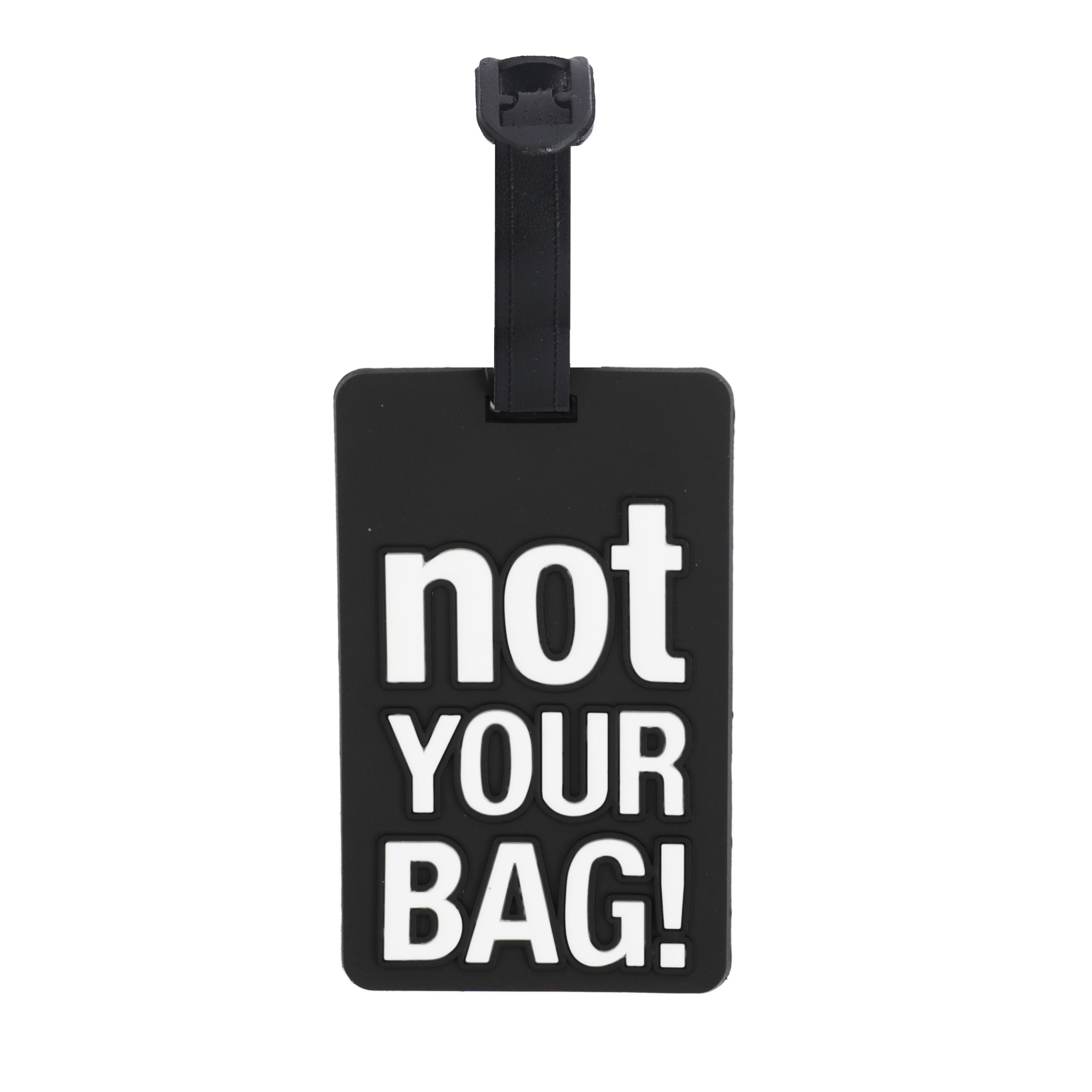 SandT Collection Not Your Bag Silicone Luggage Tag Suitcase ID Holder ...