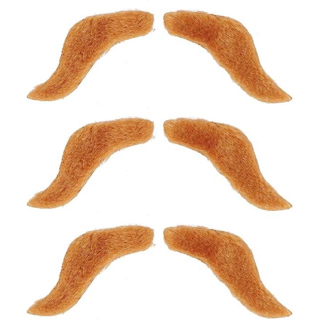 SandT Collection Novelty Fake Mustache for Adult - Costume Moustaches ...