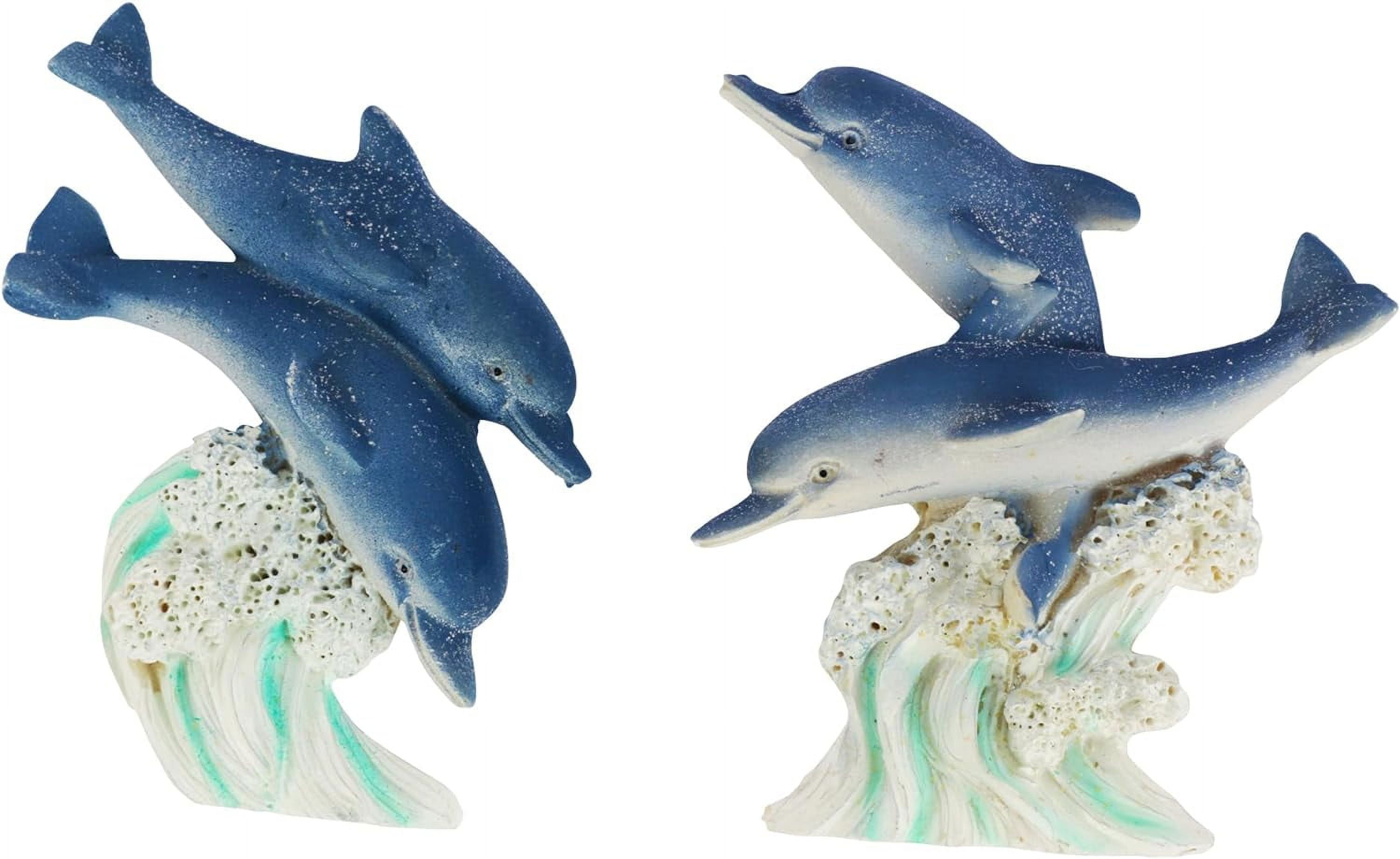 SandT Collection Ocean Themed Decor - Dolphin Set Magnets 3 H inches ...