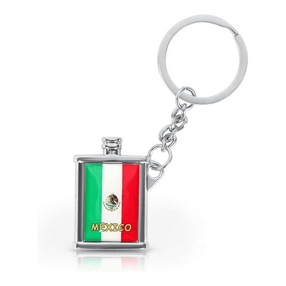 SandT Collection Stainless Steel Mexican Flask Keychains - Walmart.com