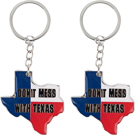 SandT Collection Texas Souvenir Keychain - Texan Flag Key Ring (2 Pack ...