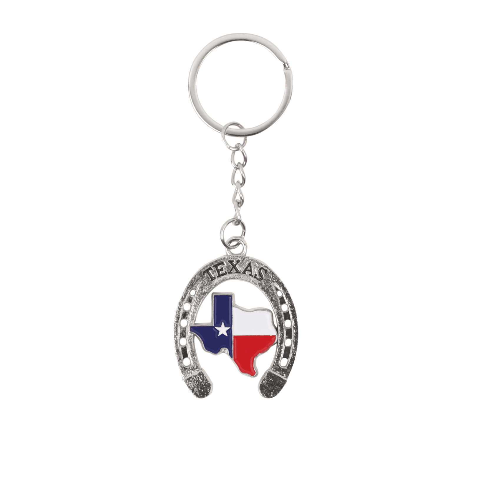 SandT Collection Texas Souvenir Keychain - Texan Flag Metal Key Ring ...