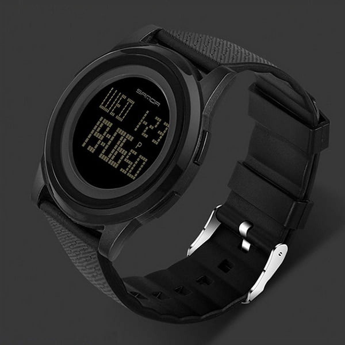 Sanda Brand 9mm Super Slim Men's Watch Luxury Electronic Led Digital ...