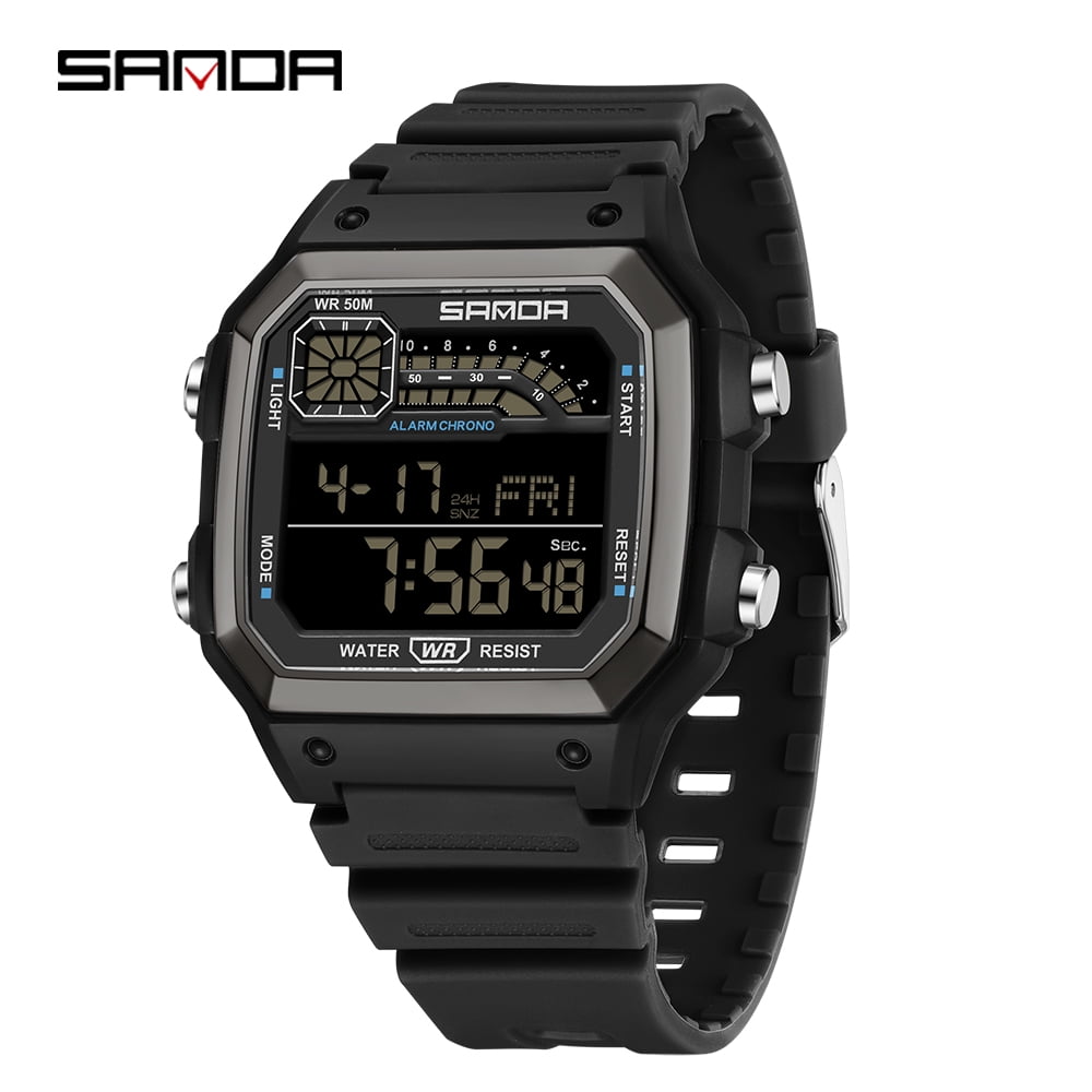 Sanda Men's Watches Sports Outdoor Waterproof Military Wrist Watch Date ...