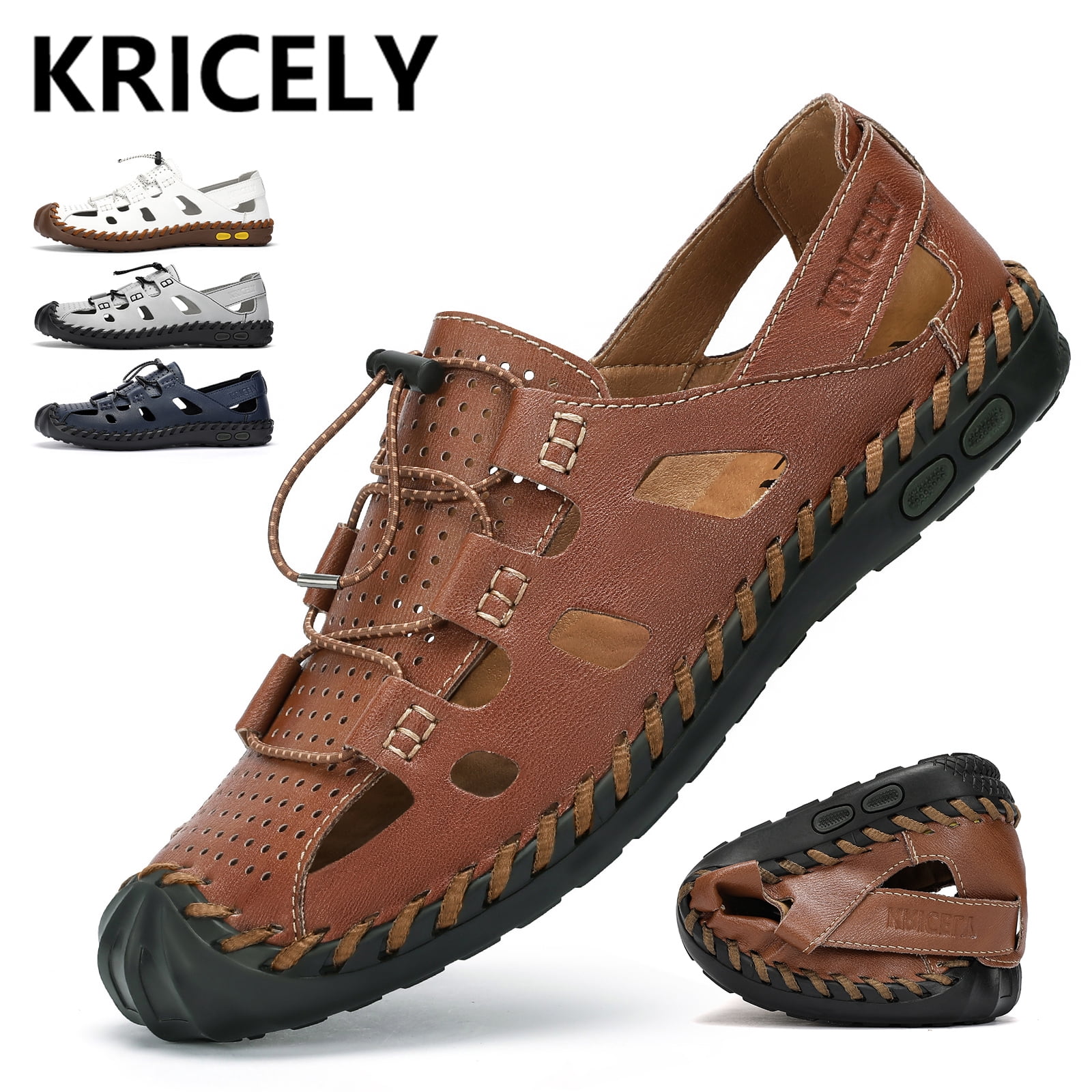 Sandals Man Slippers For Men Flip Flops Men's Closed Toe Summer Shoes ...