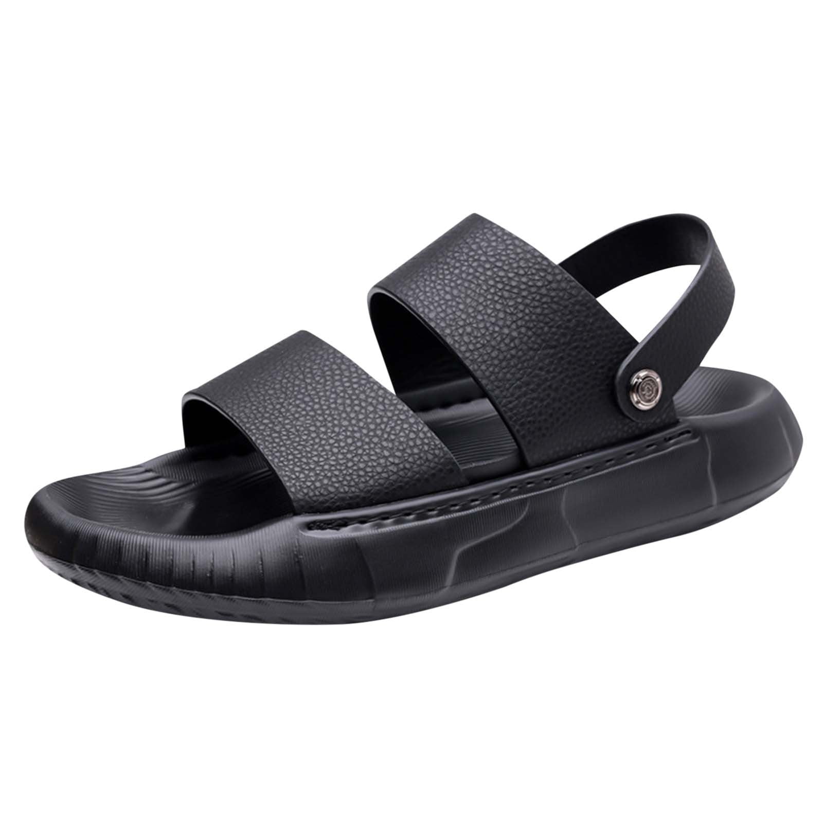 Sandals for Men Slingback Beach Slides Slip On Slippers Breathable ...