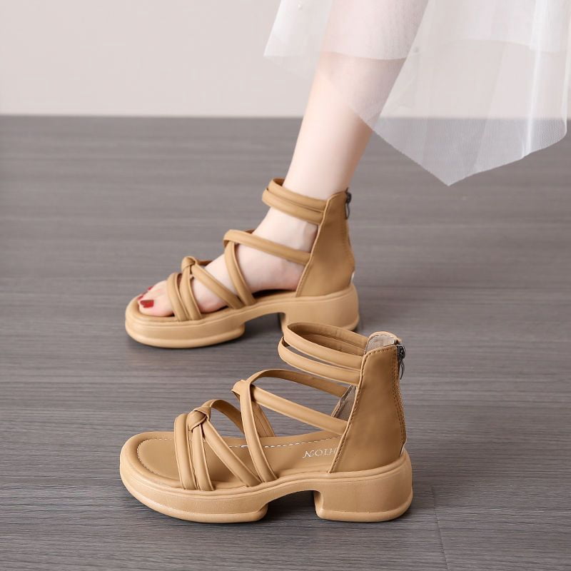 Sandals Women's Summer 2025 New Flat Bottom Anti-slip Outer Wear Beach ...