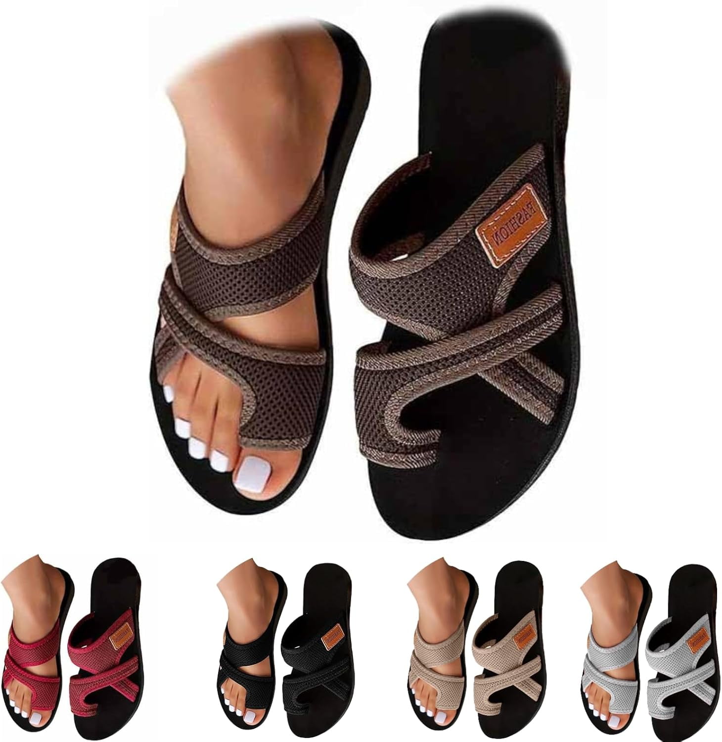 Sandals for Women 2025 Comfortable Trendy Summer Beach Breathable ...