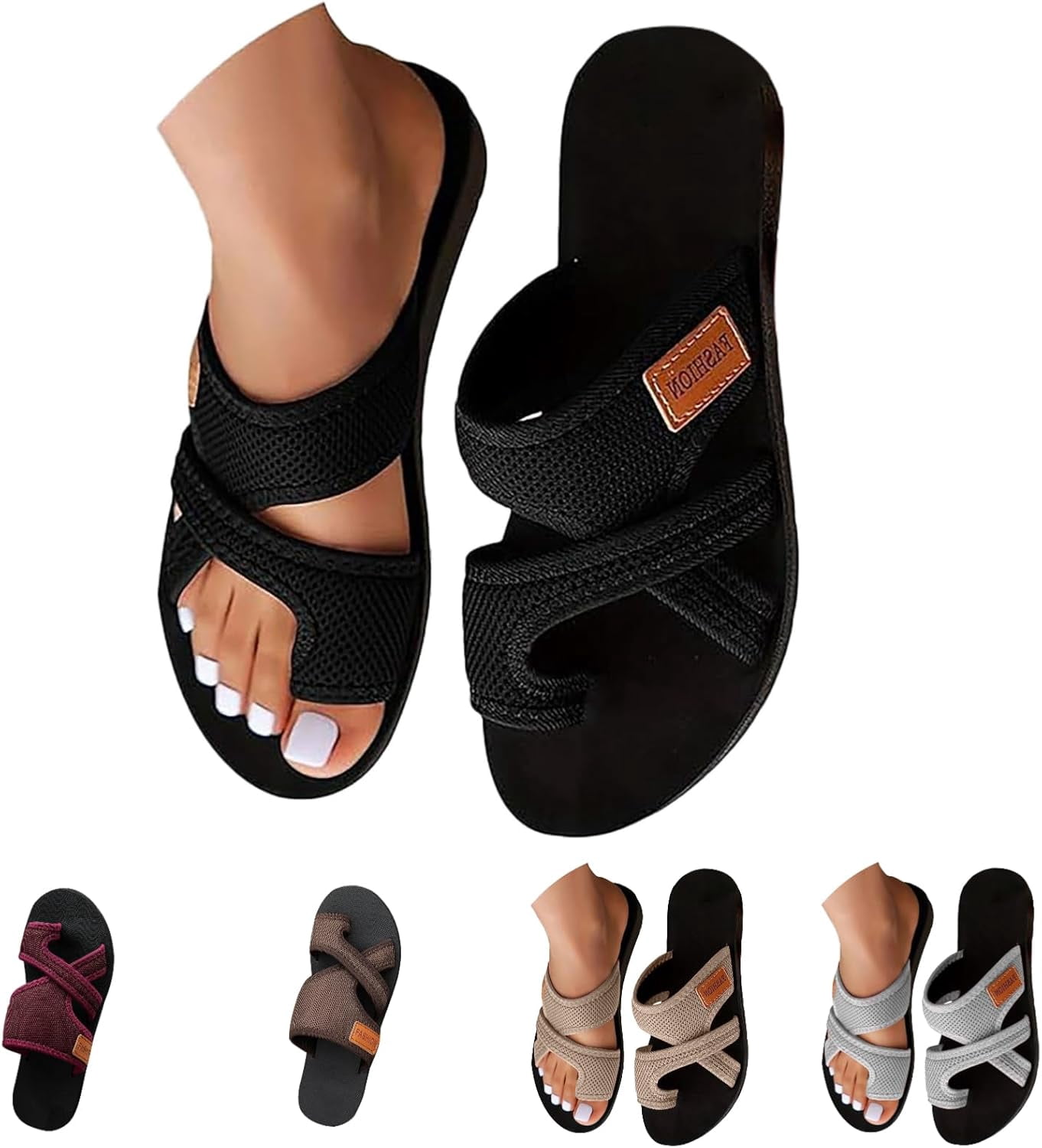 Sandals for Women 2025 Comfortable Trendy Summer Beach Breathable ...