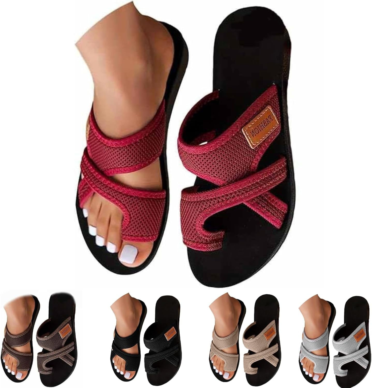 Sandals for Women 2025 Comfortable Trendy Summer Beach Breathable ...