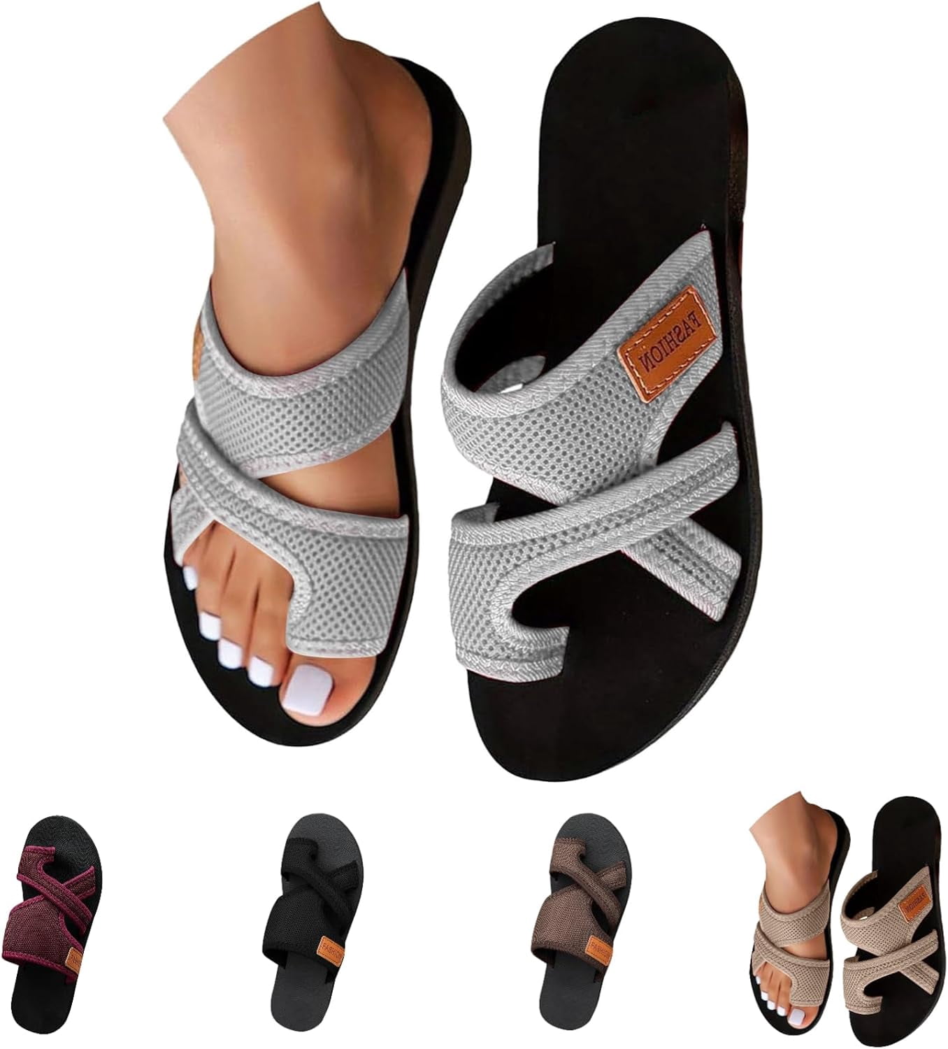 Sandals for Women 2025 Comfortable Trendy Summer Beach Breathable ...