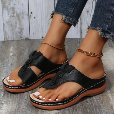 Nature Breeze Womens Melrose-01 Open Toe Sandals - Walmart.com