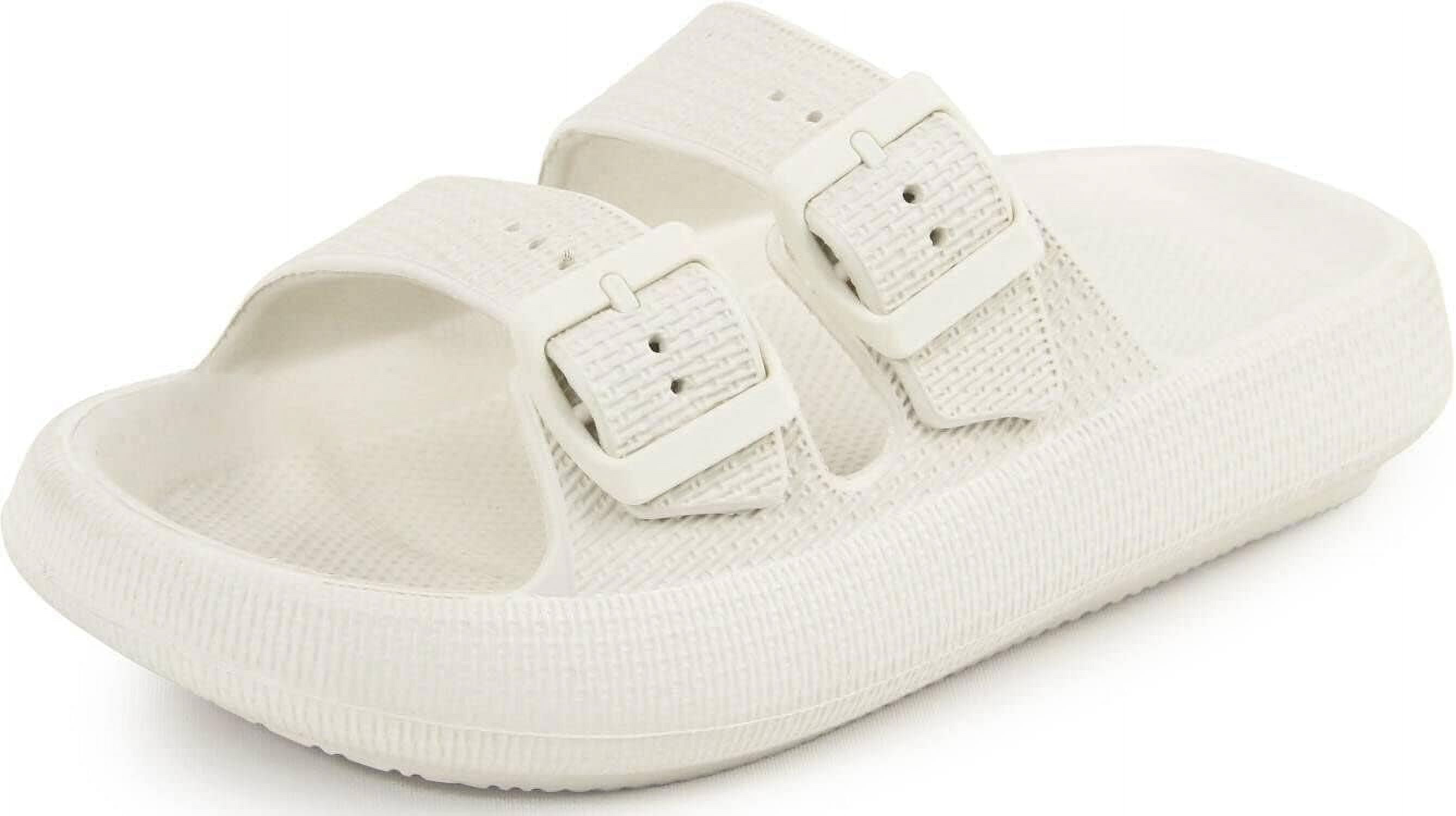 Sandals for Women and Men 2025 - Pillow Slippers - Double Buckle ...