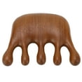 Sandalwood Gua Sha Massage Comb - Portable Wide Tooth Design for Neck ...