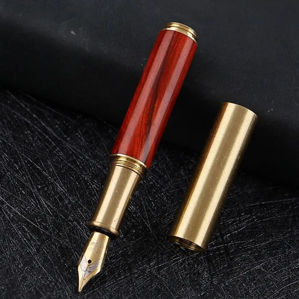 Sandalwood Mini Pocket Wood Fountain Pen Exquisite Smooth Writing ...