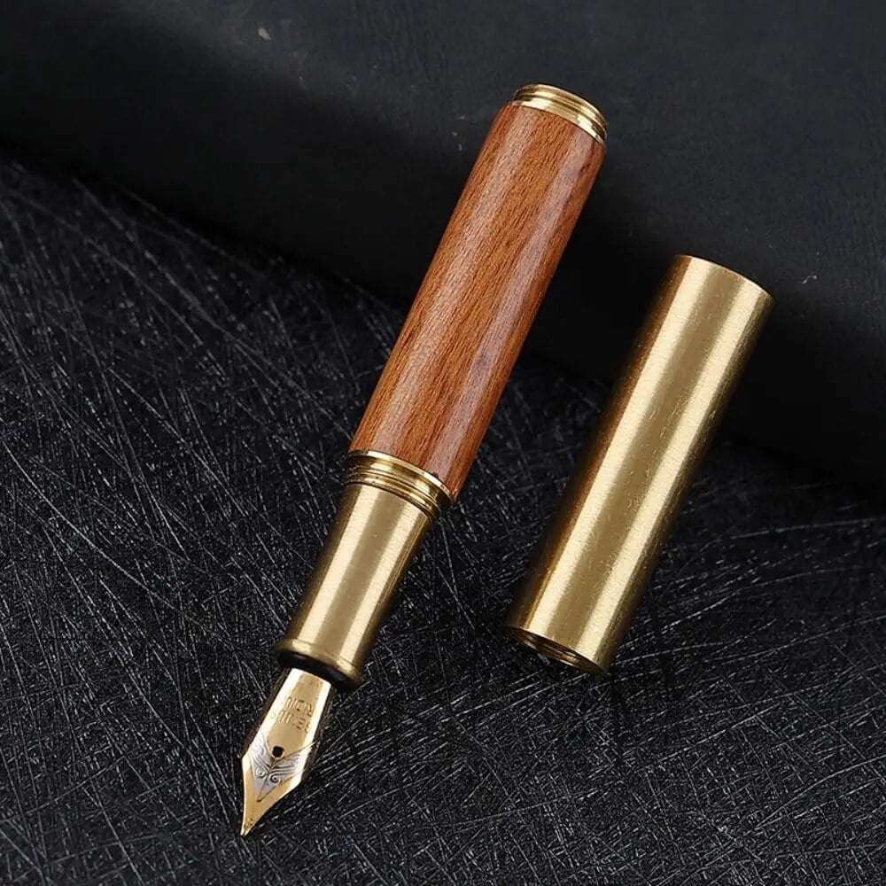 Sandalwood Mini Pocket Wood Fountain Pen High-end Exquisite Business ...