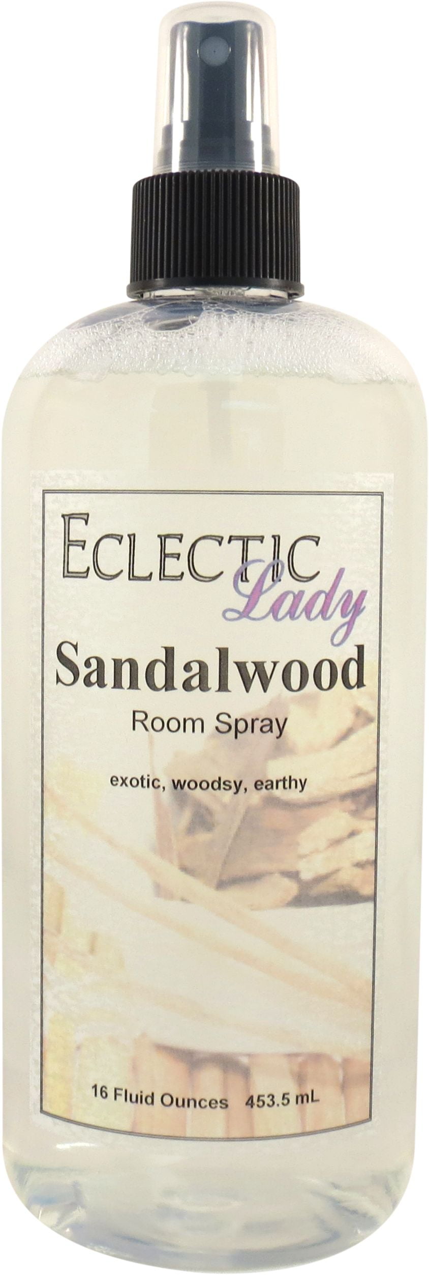 Sandalwood Room Spray by Eclectic Lady, 16 Ounces, Fragrant Aromatic ...