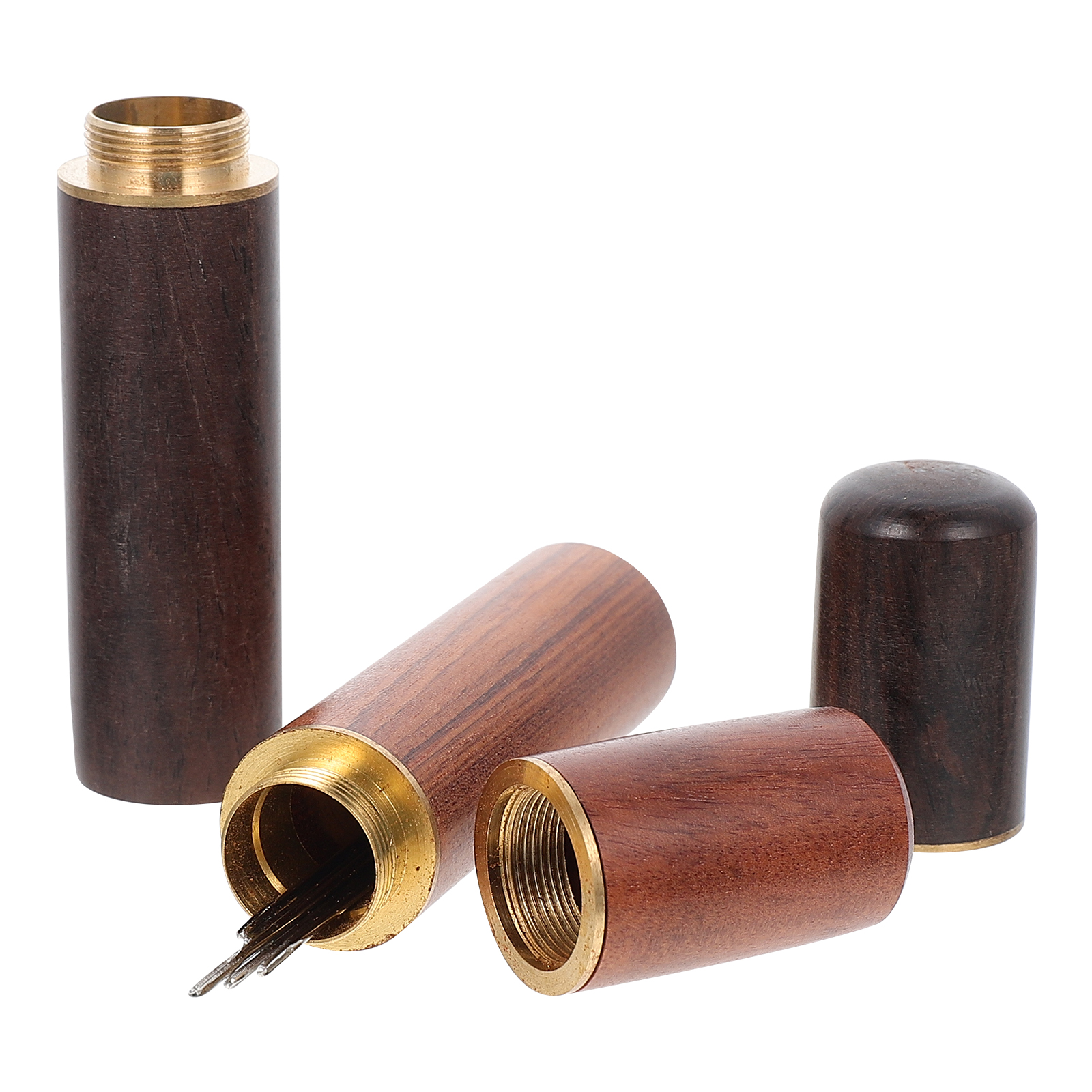 Sandalwood Syringe Sewing Pins Yarn Large Eye Needles Sewing Tools ...