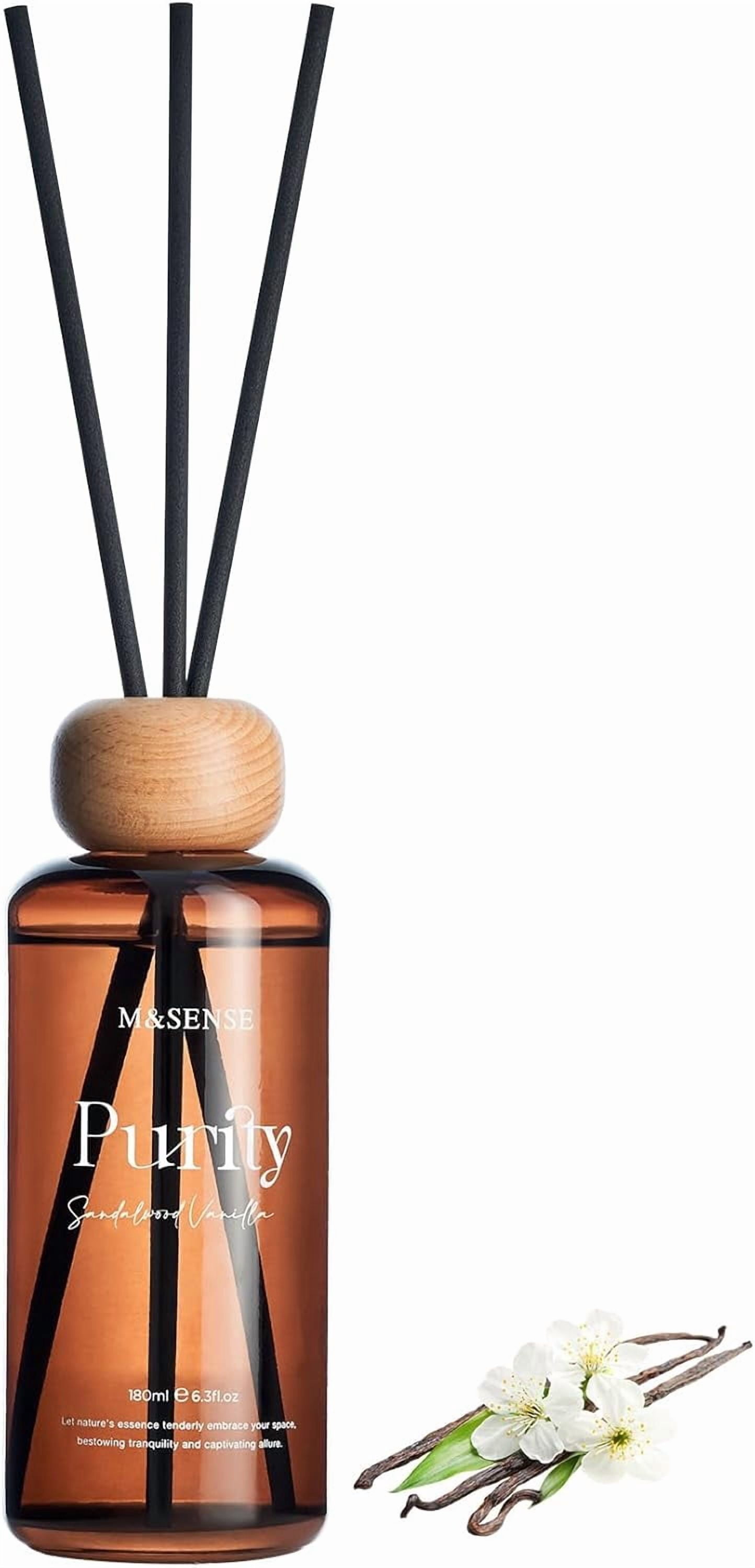 Sandalwood Vanilla Reed Diffuser: Upgraded Formula 6.3fl oz Non-Toxic ...