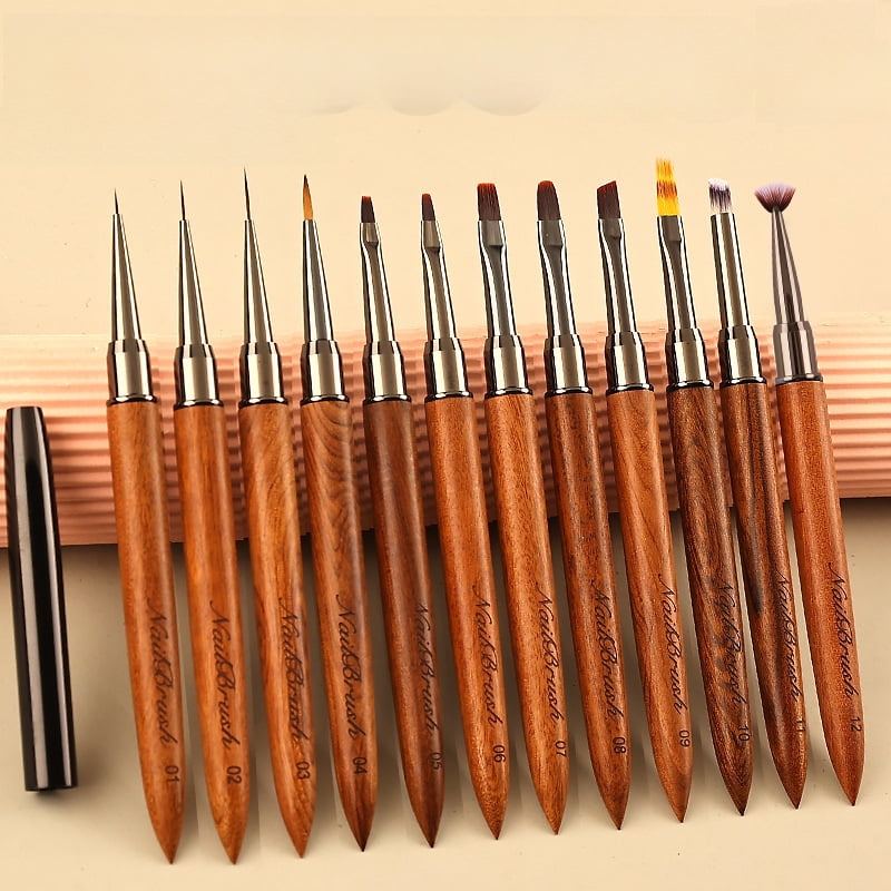 Sandalwood pole nail pen special nail set pen 12 phototherapy pen halo ...