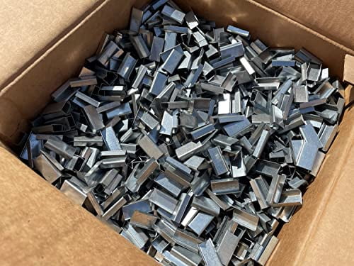 Sandbaggy 1/2" x 1¼" Open Steel Strapping Seals - Galvanized (Rust ...