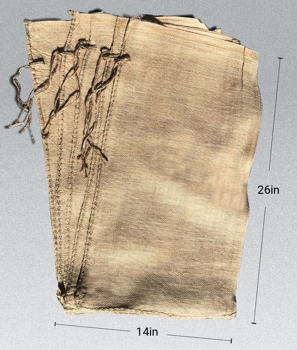 Sandbaggy Eco-friendly Sandbags & Flood Guards, Brown, 14 x 26 in, 7.5 ...