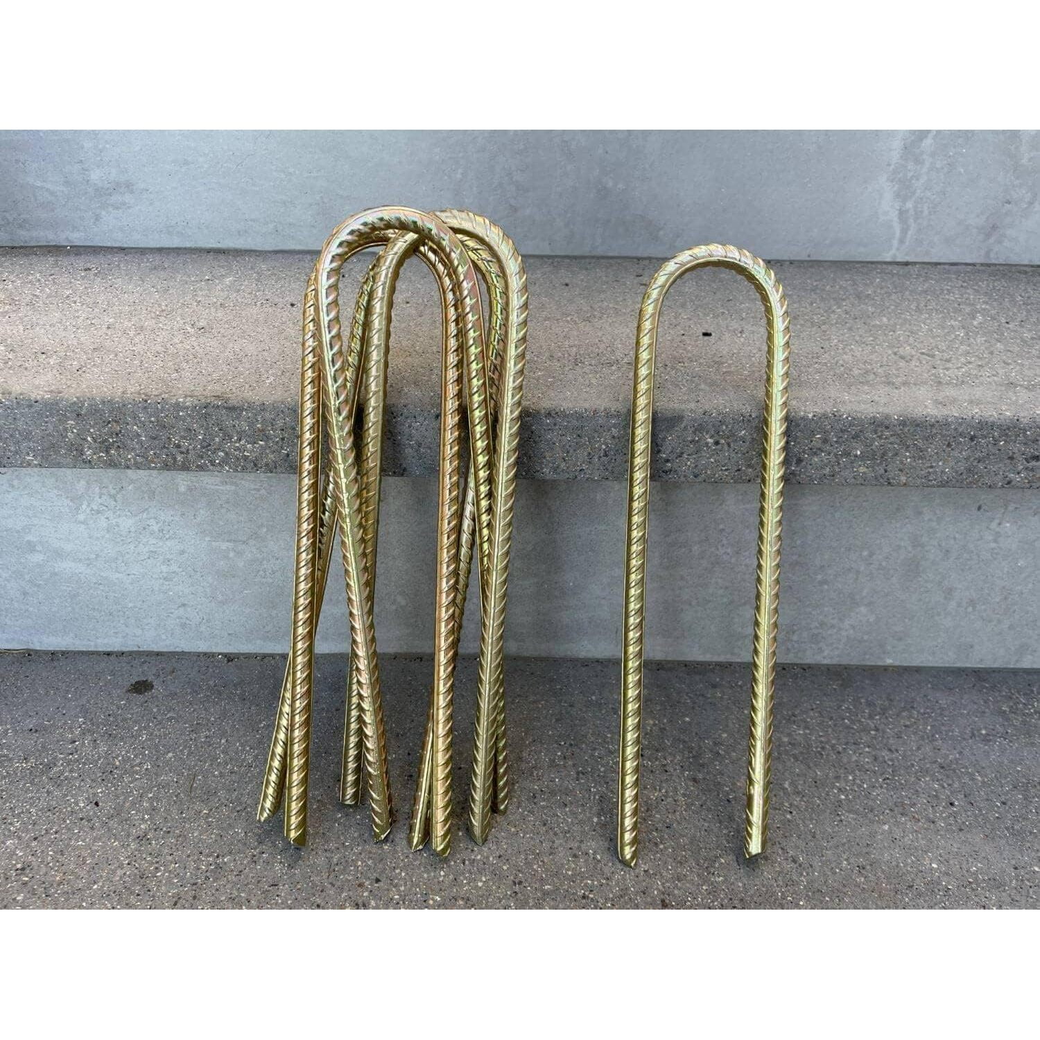 Sandbaggy Rebar Stakes - 12" Ground Anchors for Tents, Gardens, Fences ...