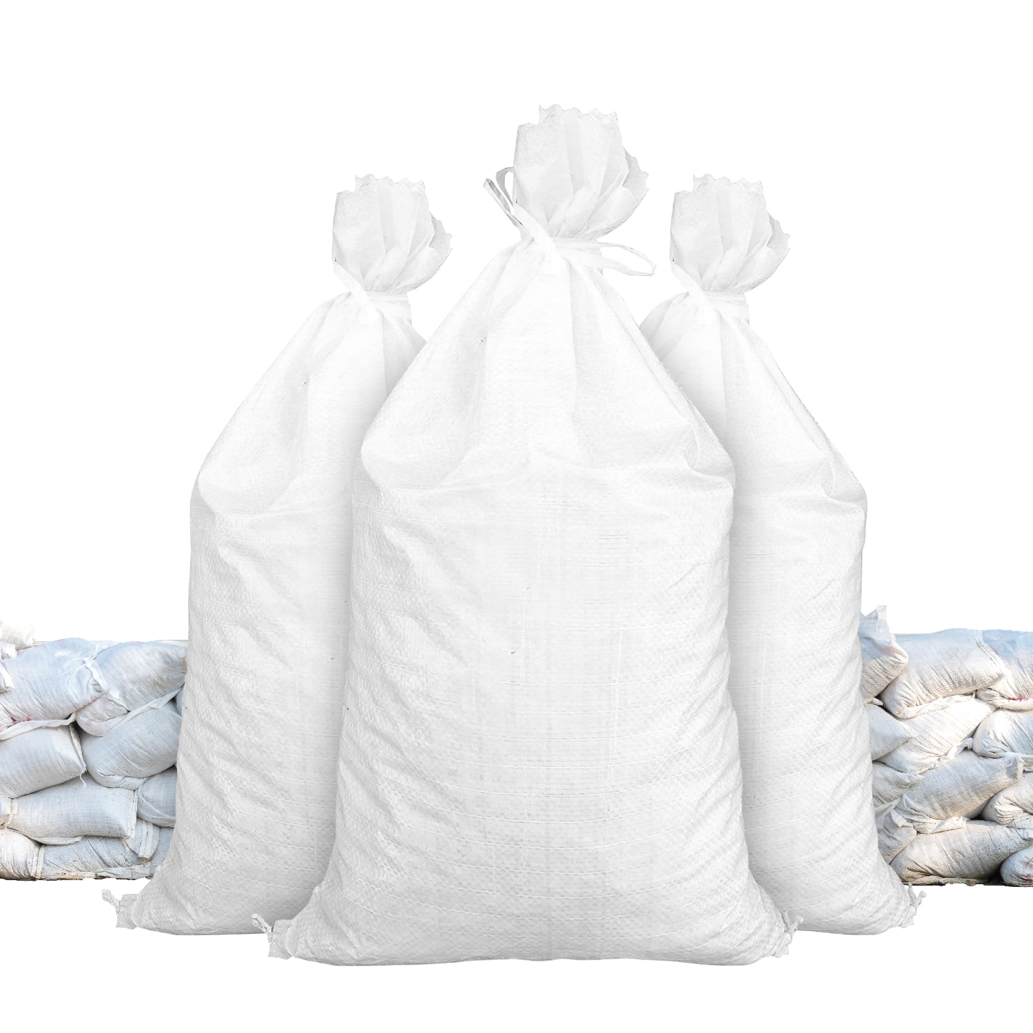 Sandbags For Flooding - Size: 14" x 26" - White - Sandbags Empty ...