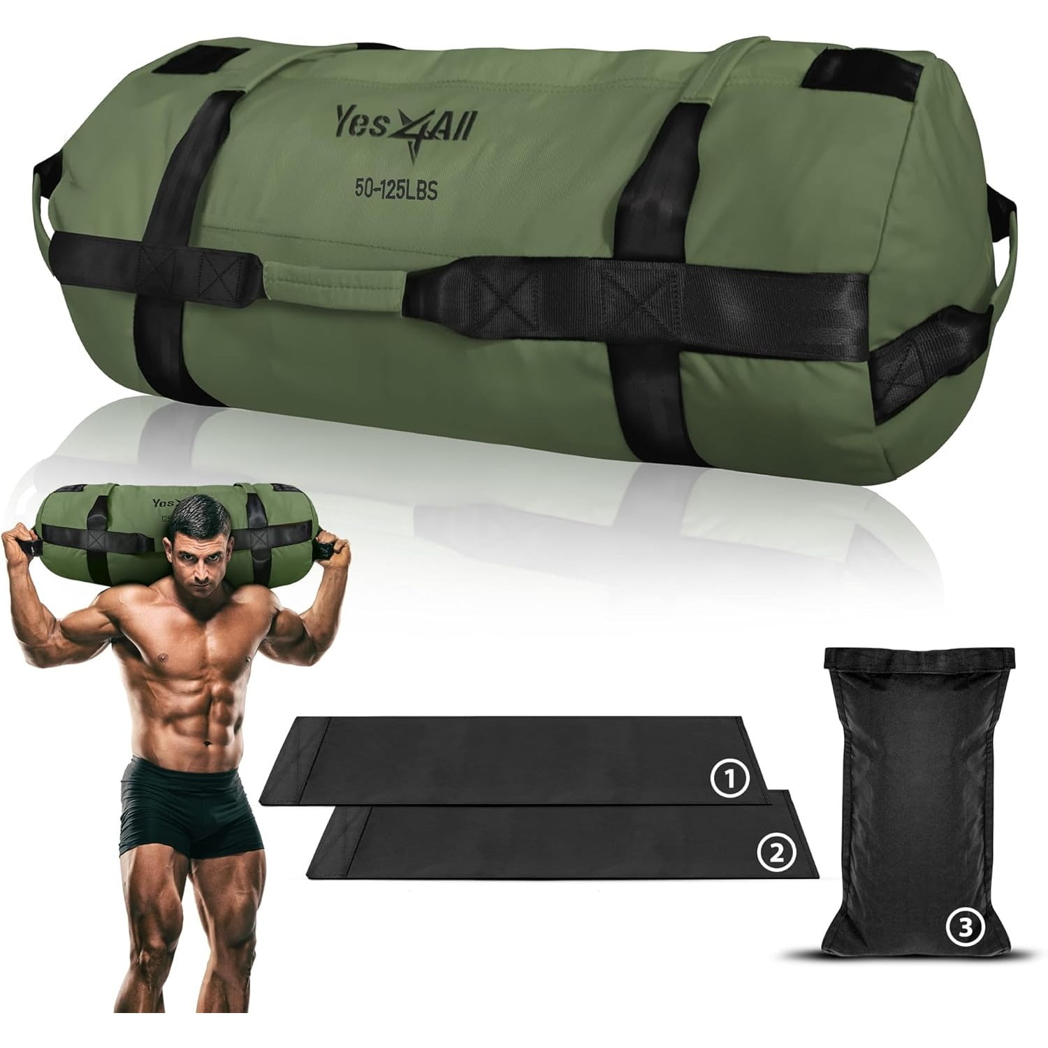 Sandbags for Working Out, Adjustable Sand Bags for Weight Training with ...