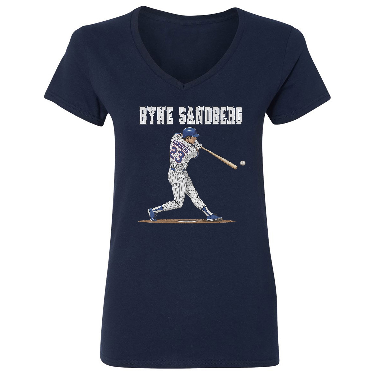 Sandberg Inspired Memorial Tribute - RIP Legend Ladies' V-Neck Tshirt ...