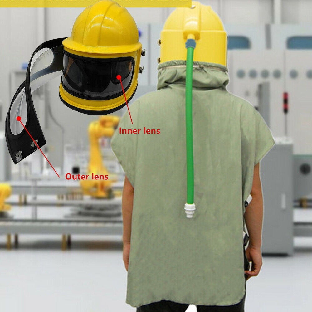 Sandblast Helmet Sandblaster Sandblasting Hood Protector Gear - Walmart.com
