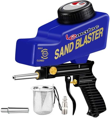 Sandblaster Gun Kit for Air Compressor, Portable Sandblaster for Paint ...