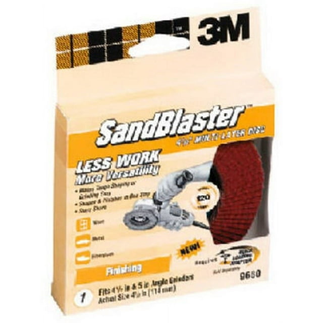 3M SandBlaster 9680 Multi-Layer Grinding Disc 120-Grit Fine Grade ...