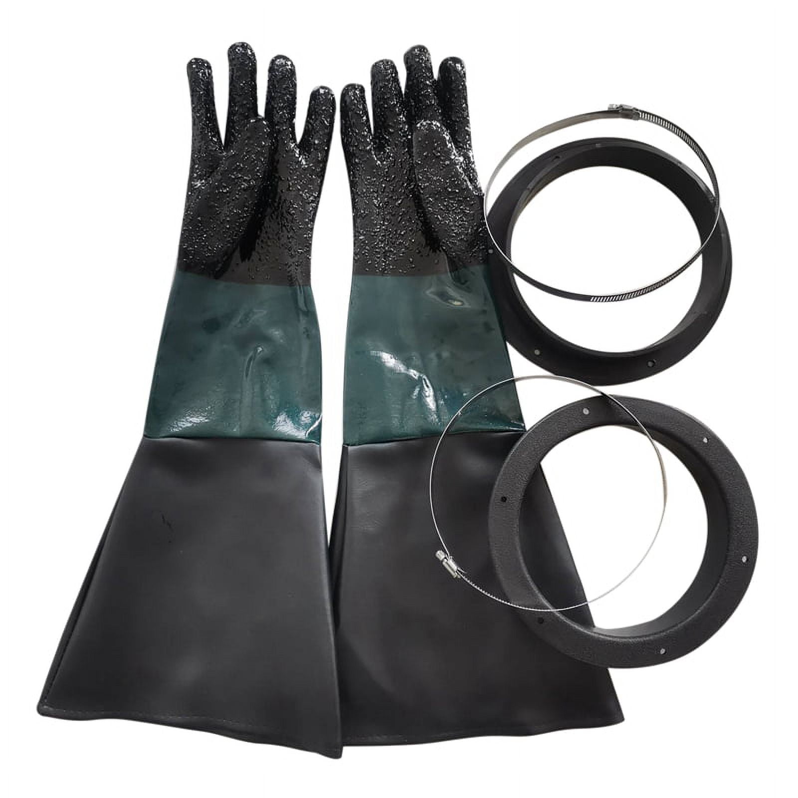 Sandblasting Gloves Sand Blaster Parts Blasting Gloves with O Rings for ...