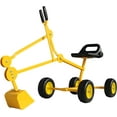 Sandbox Digger Toy Excavator with Wheels- Foldable Playground Equipment ...