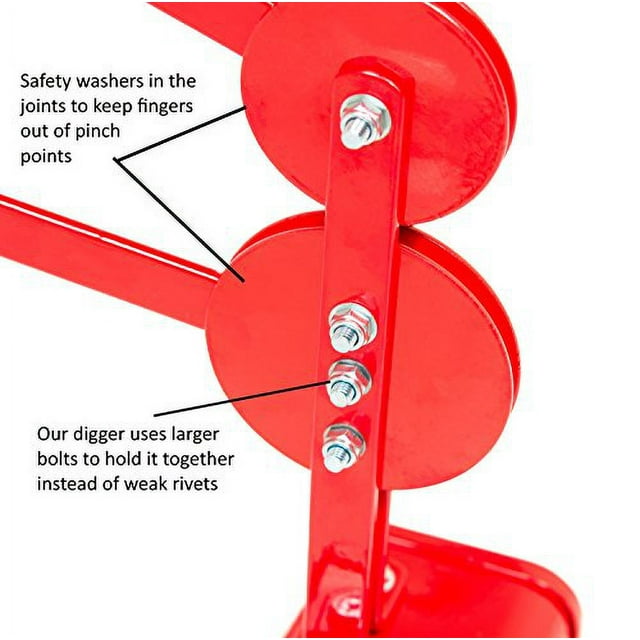Sandbox Digger Toy Excavator with Wheels- Foldable Playground Equipment ...
