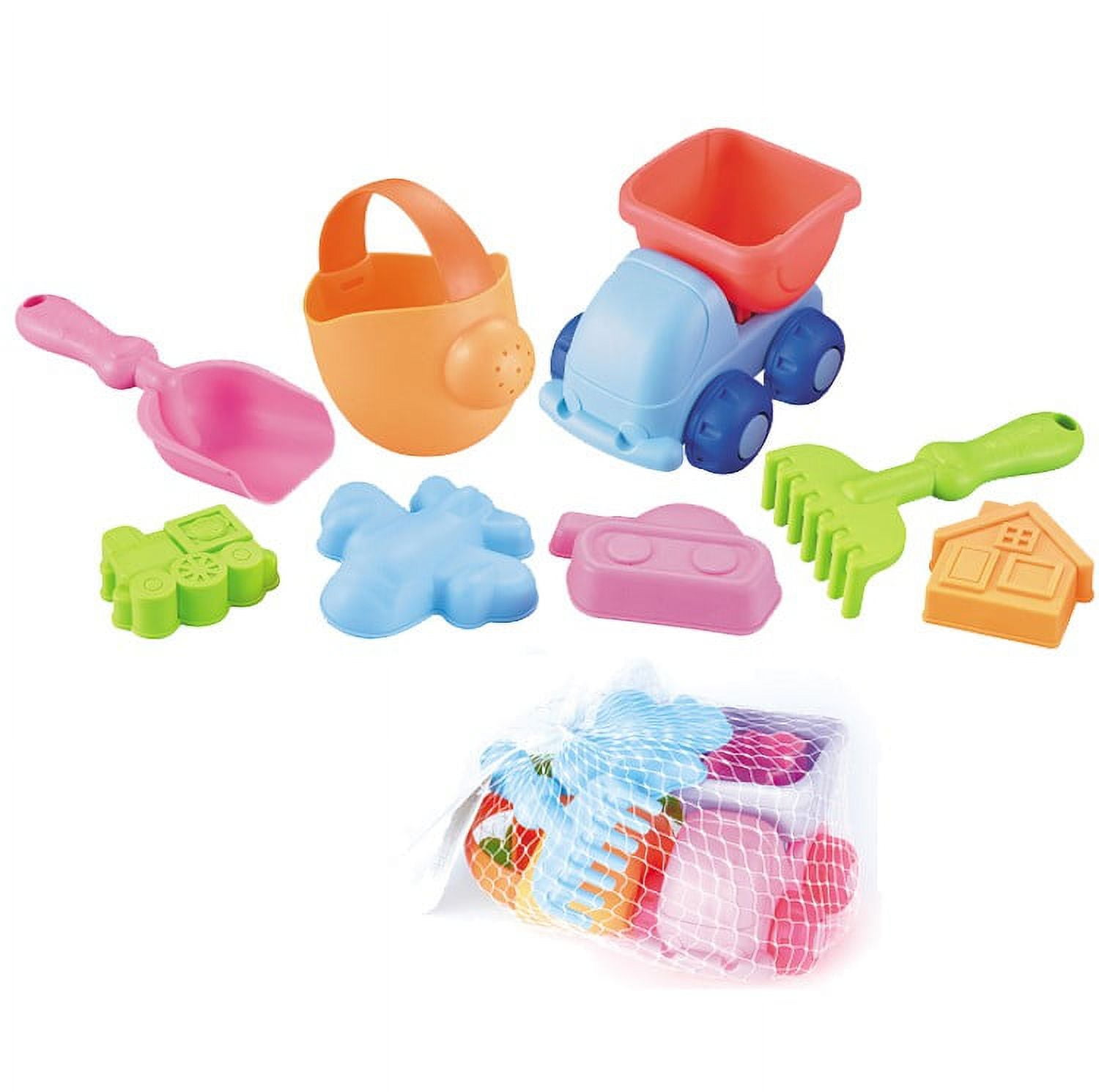 Sandbox Toys For Kids 8 Piece Colorful Sandbox Play Set Truck - Walmart.com