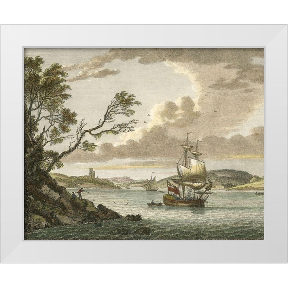 Sandby, P. 14x12 White Modern Wood Framed Museum Art Print Titled ...