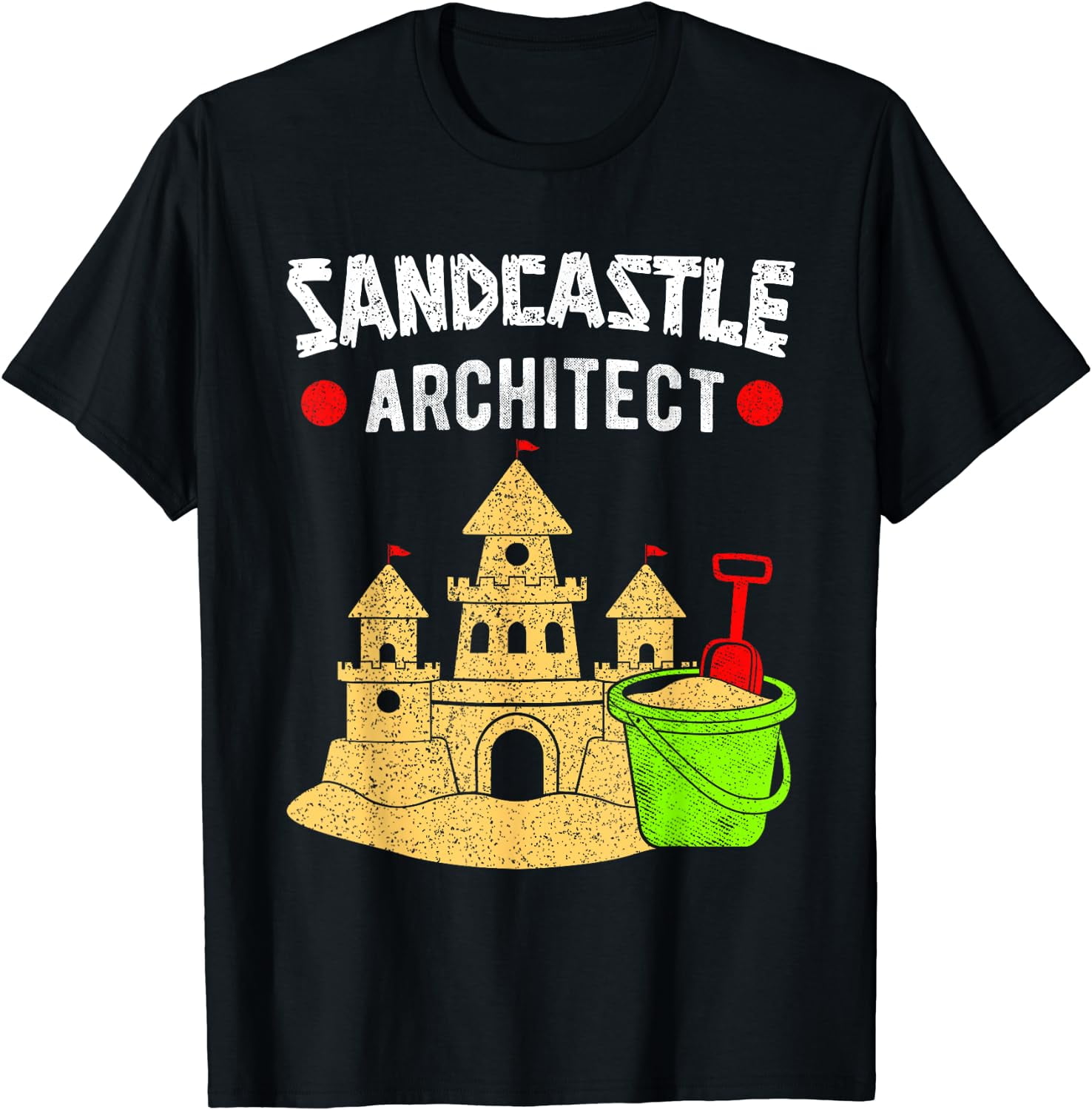 Sandcastle Builder Sand Painting Art Sculpture Artist T-Shirt Black ...