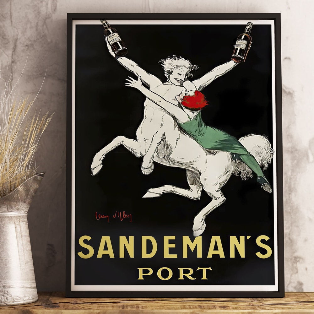 Sandeman'S Port Vintage Poster Retro Poster - Bar Decor - Cafe ...