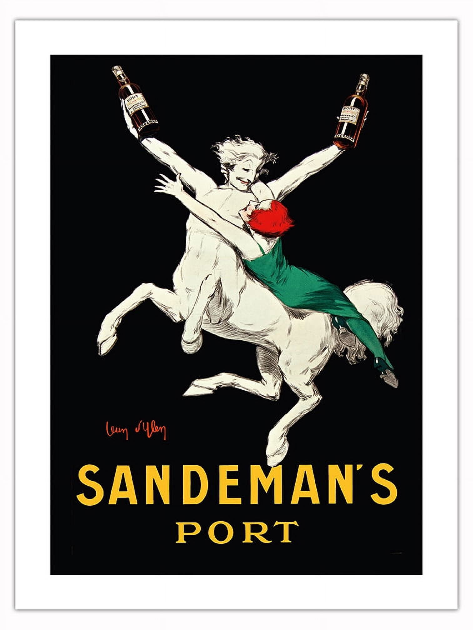 Sandeman’s Port Wine - Vintage Portuguese Advertising Poster by Jean D ...