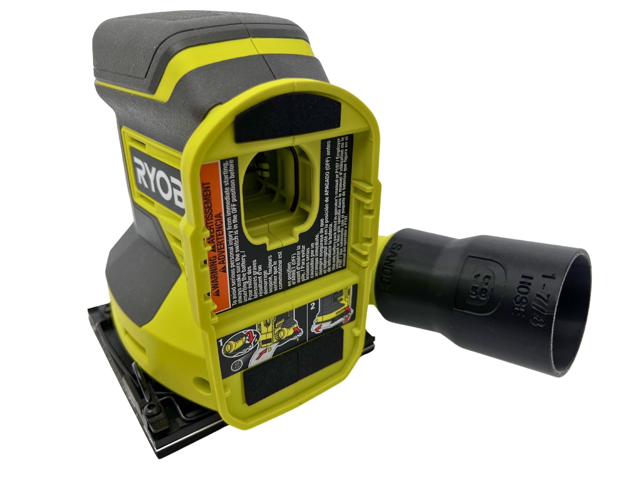 Sander Vacuum Adapter for Ryobi ONE+ 18-Volt Cordless Sanders PCL406 5 ...