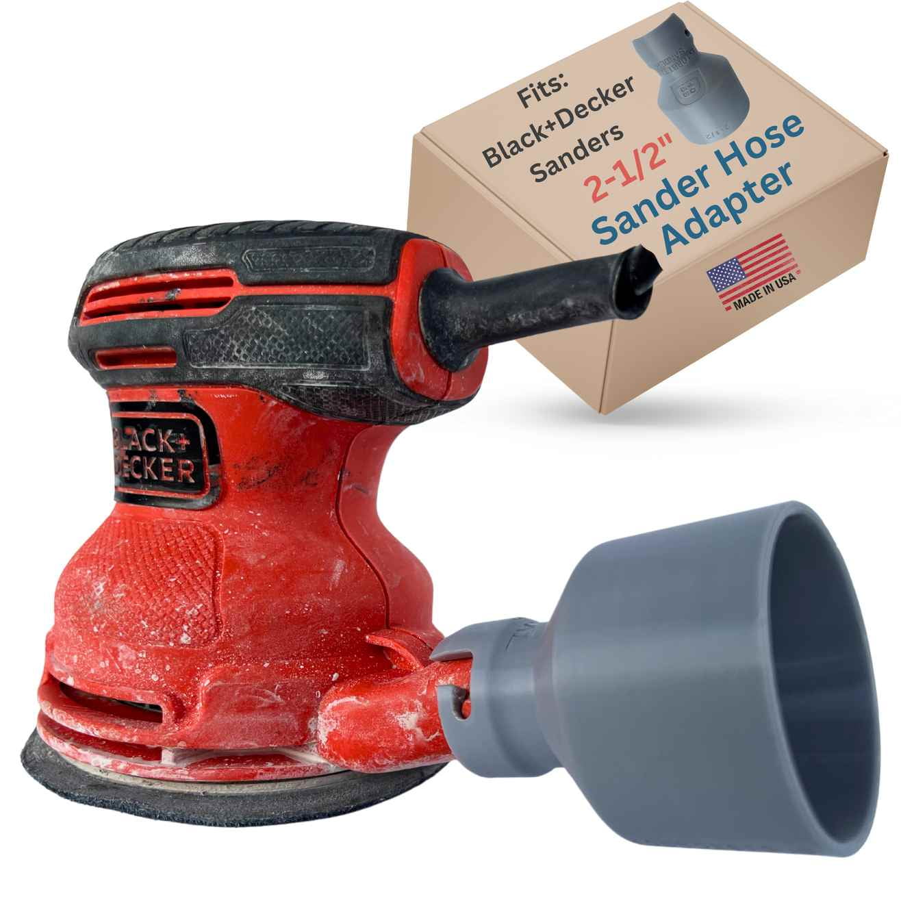 Sander Vacuum Hose Adapter compatible with BLACK+DECKER 5-inch Random ...